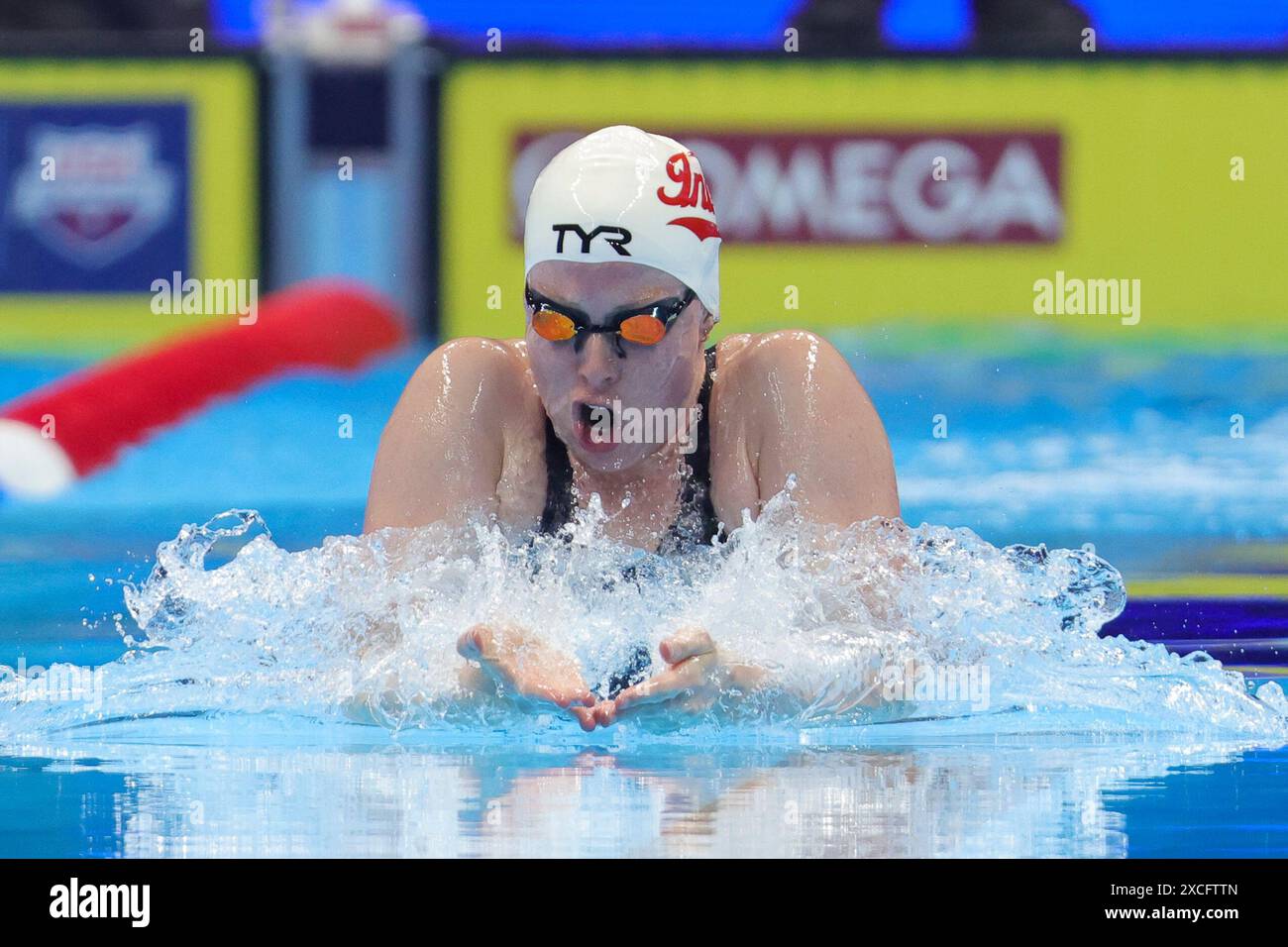 Indianapolis, Indiana, USA. 16th June, 2024. LILLY KING (INDIANA SWIM ...