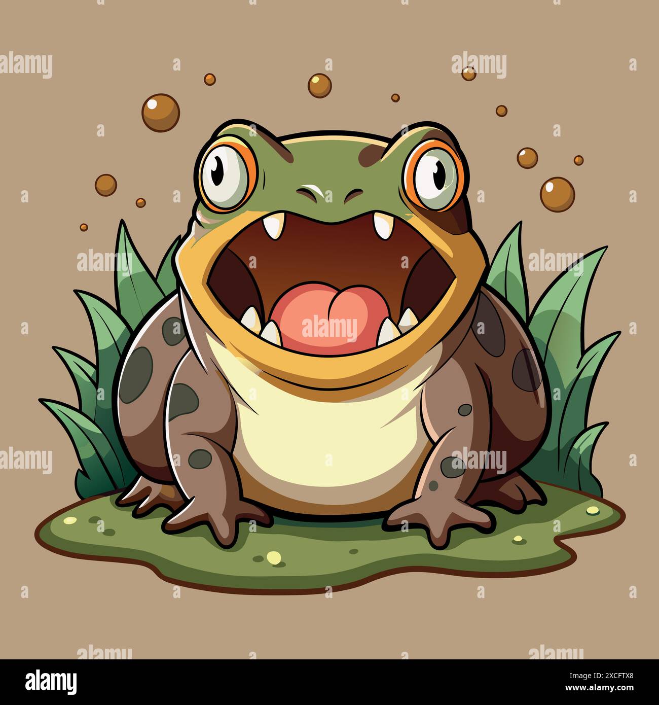 Burrowing frog Stock Vector Images - Alamy