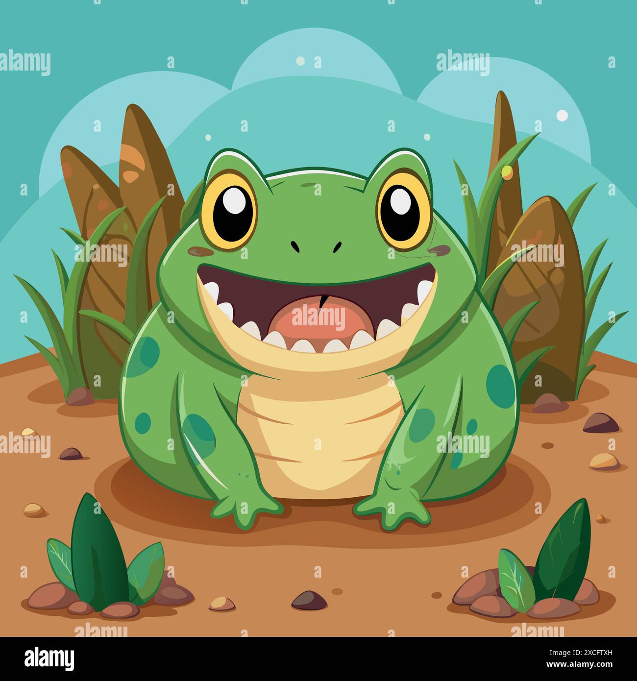 Burrowing frog Stock Vector Images - Alamy