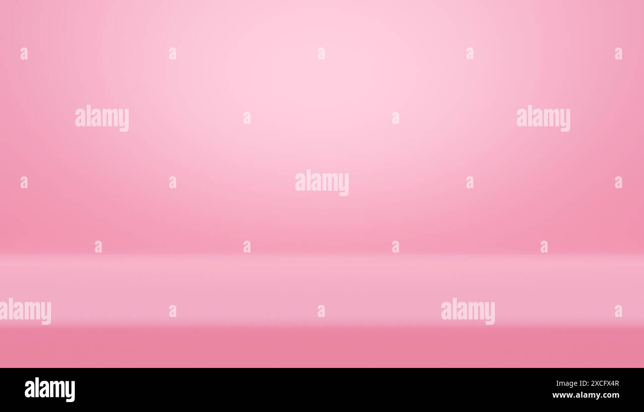 Empty pink pastel studio bg for product show. 3d render illustration ...
