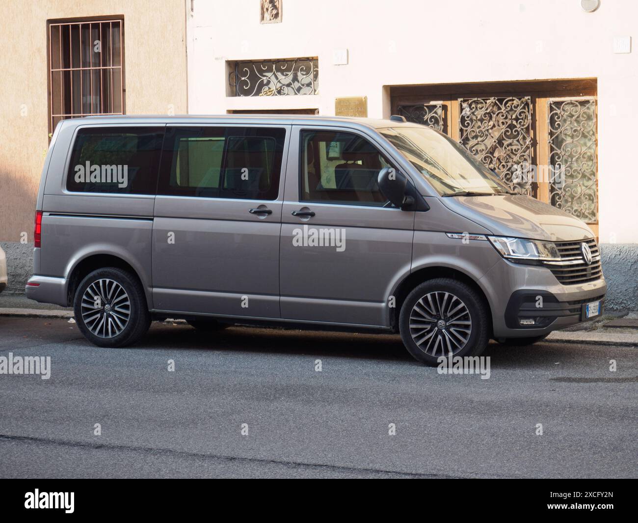 Cremona, Italy - June 10th 2024 Modern Volkswagen metallic grey minivan ...