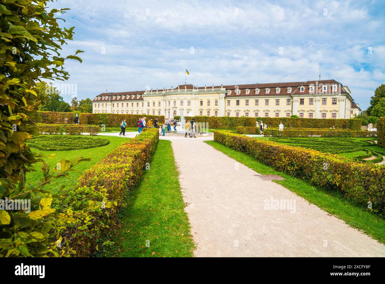 Ludwigsburg, Germany, October 3, 2023, Historical castle in enchanting ...