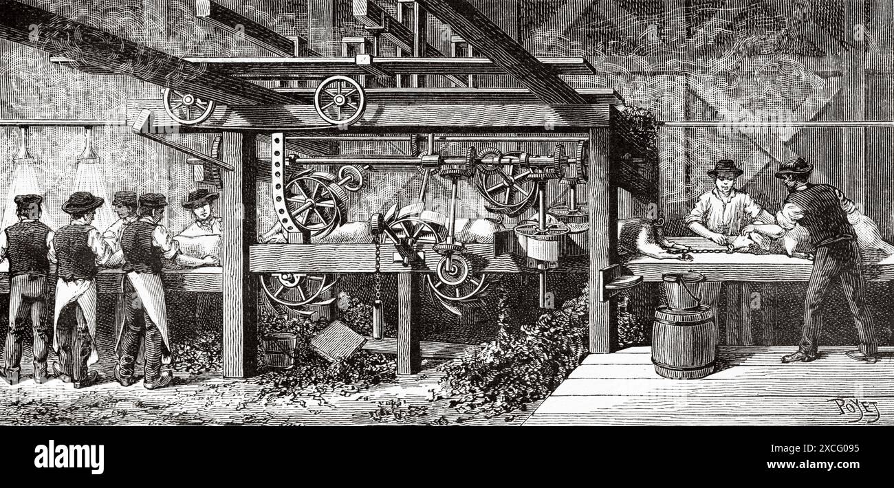 Factory production line 1800s hi-res stock photography and images - Alamy