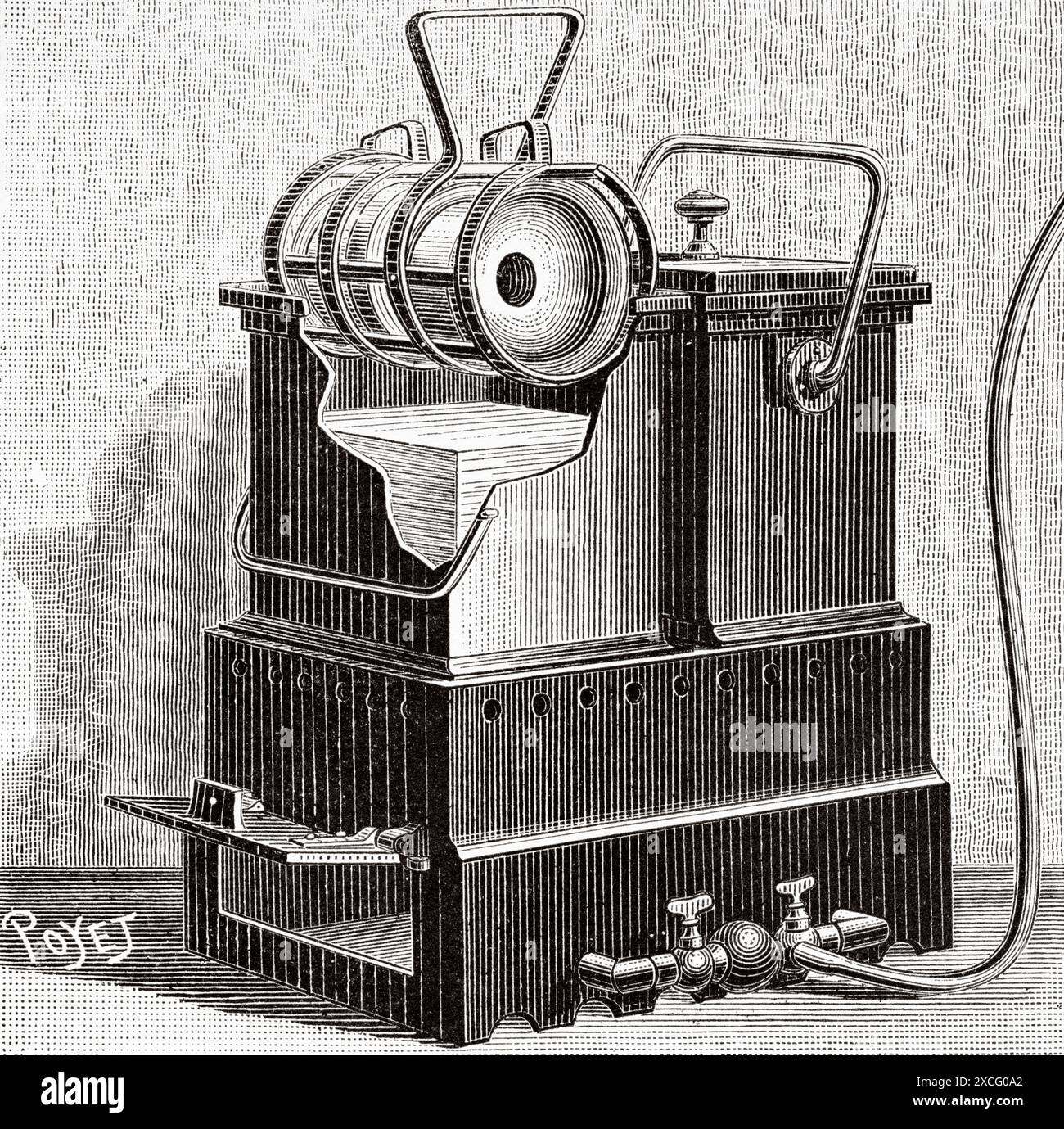 Oven to sterilize the sputum of tuberculosis patients in hospitals. Old ...