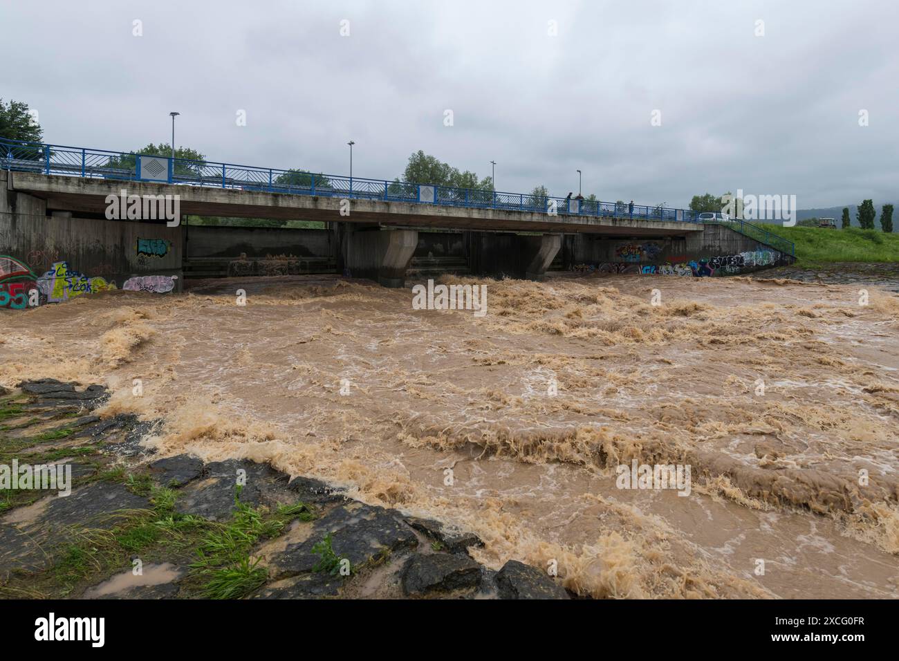 Symbolic image extreme weather, global warming, climate change, barrier ...