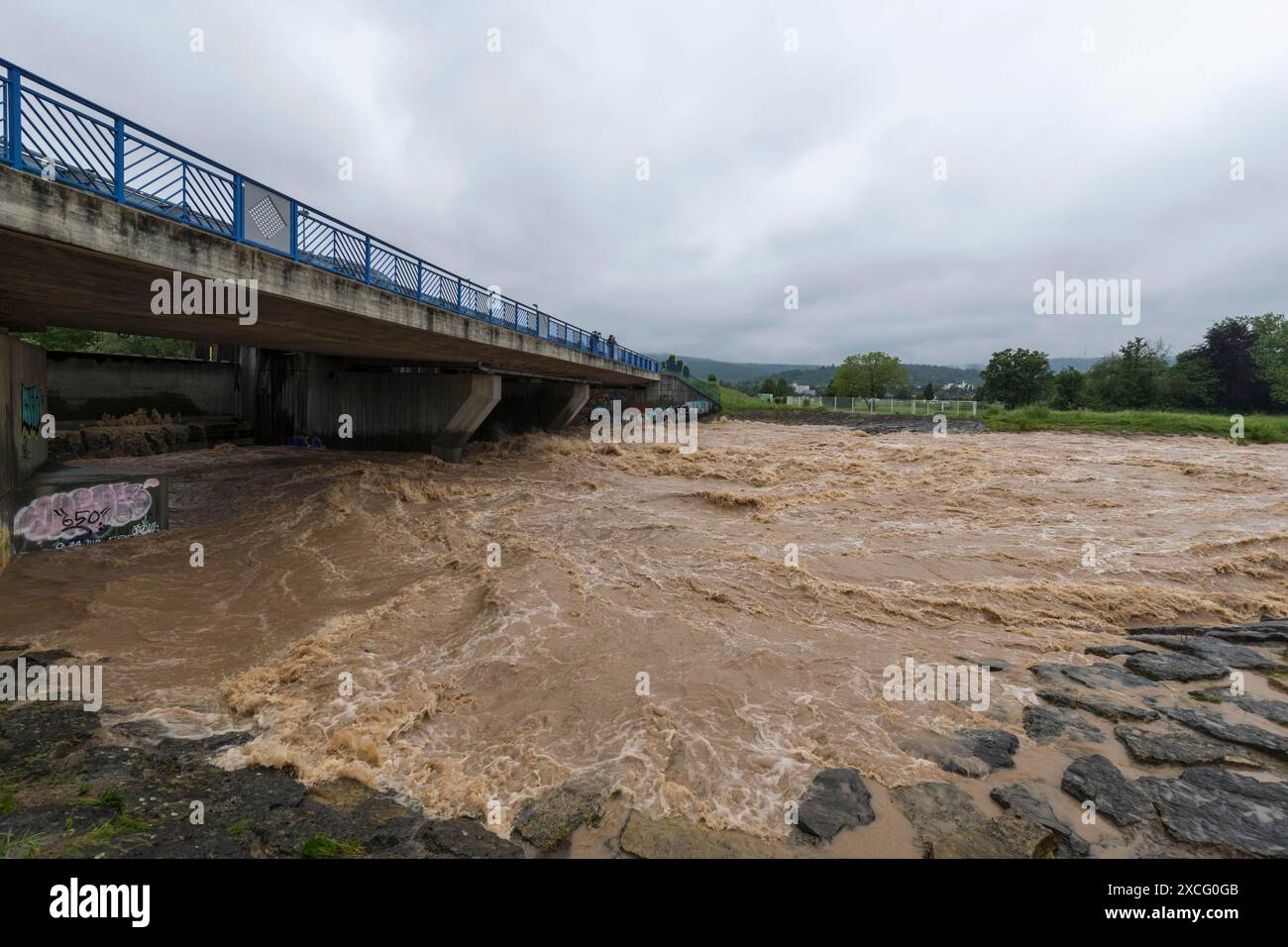 Symbolic image extreme weather, global warming, climate change, barrier ...