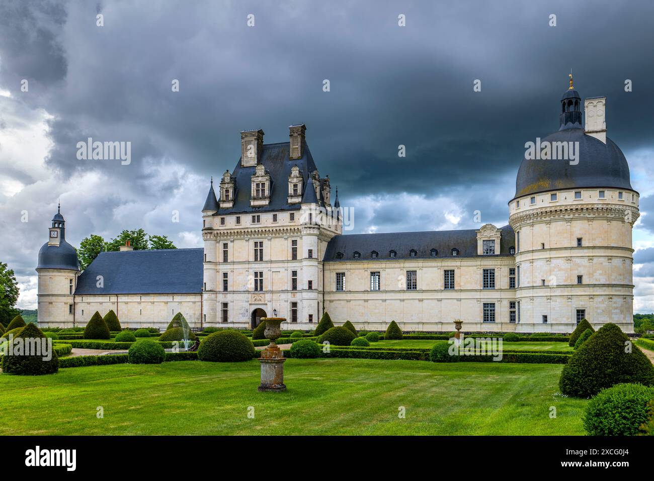 CHATEAU DE VALENCAY (10th C & REBUILT 1540-1740) VALENCAY FRANCE Stock ...