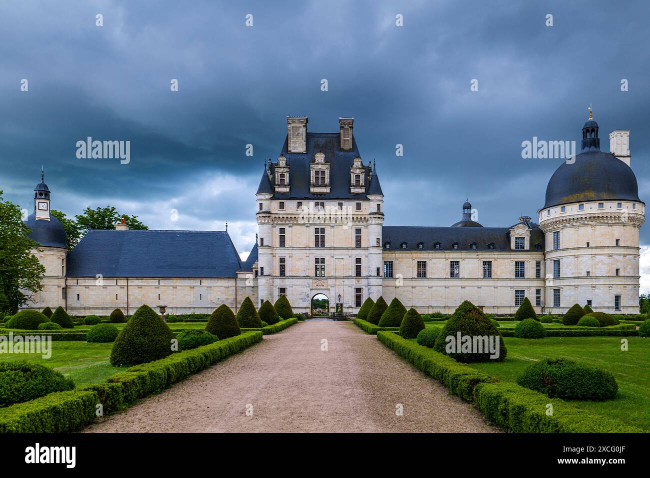 CHATEAU DE VALENCAY (10th C & REBUILT 1540-1740) VALENCAY FRANCE Stock ...
