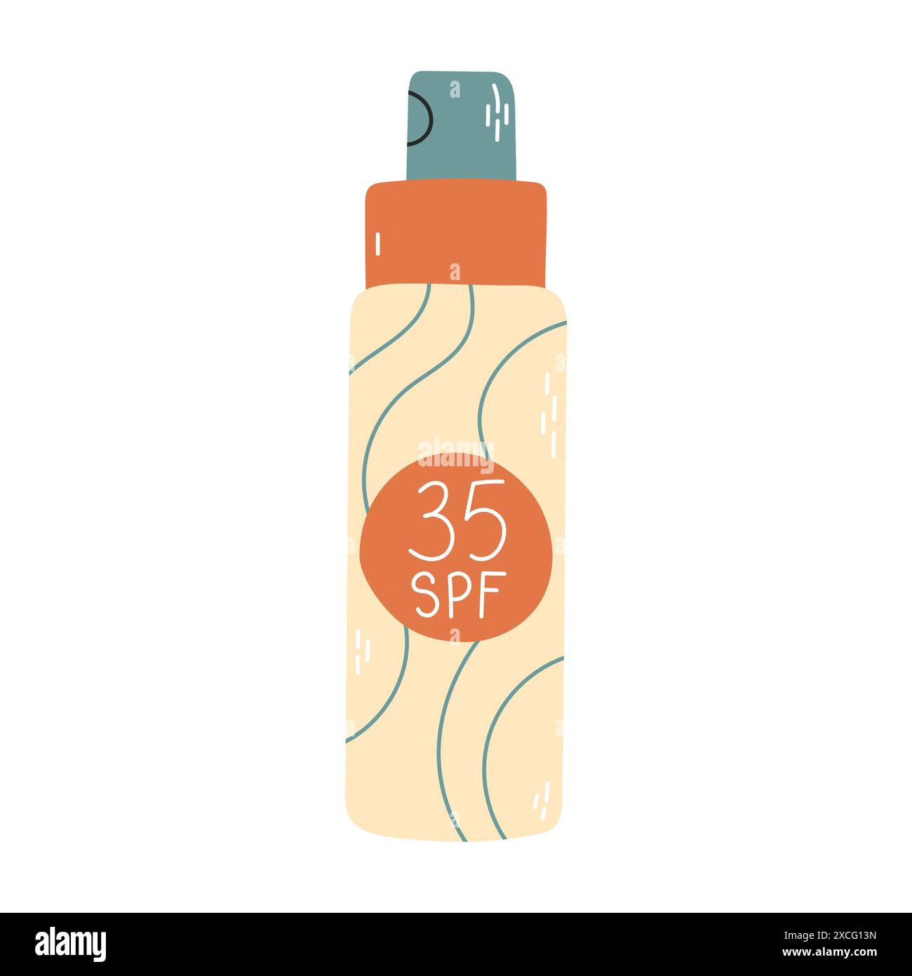 Sunscreen. Different types of sun protection cosmetics Stock Vector ...