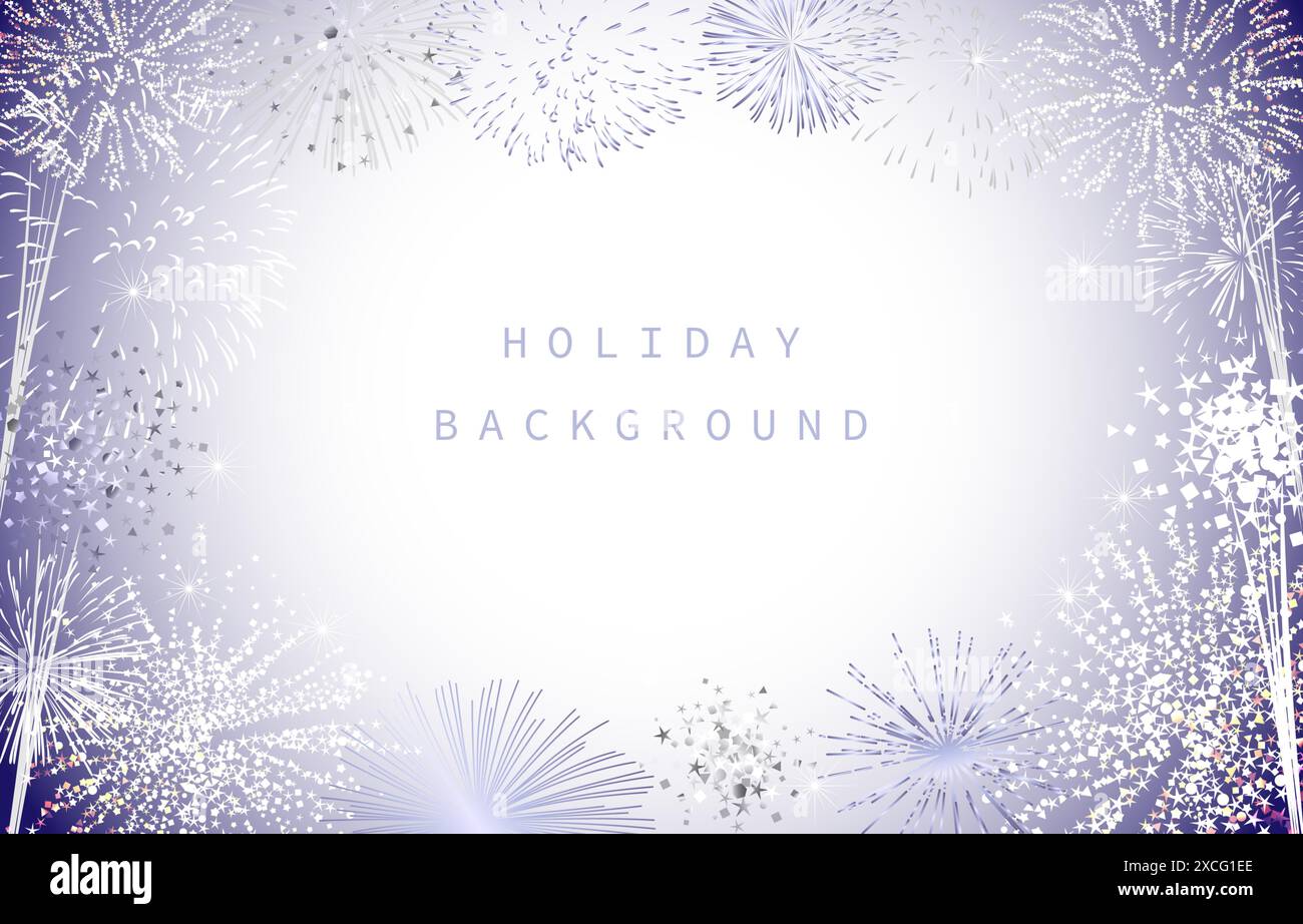 Holiday background, festive frame. Greeting card template with copy ...