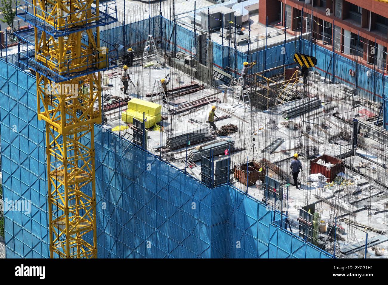NANJING, CHINA - JUNE 17, 2024 - A residential project of China Vanke ...