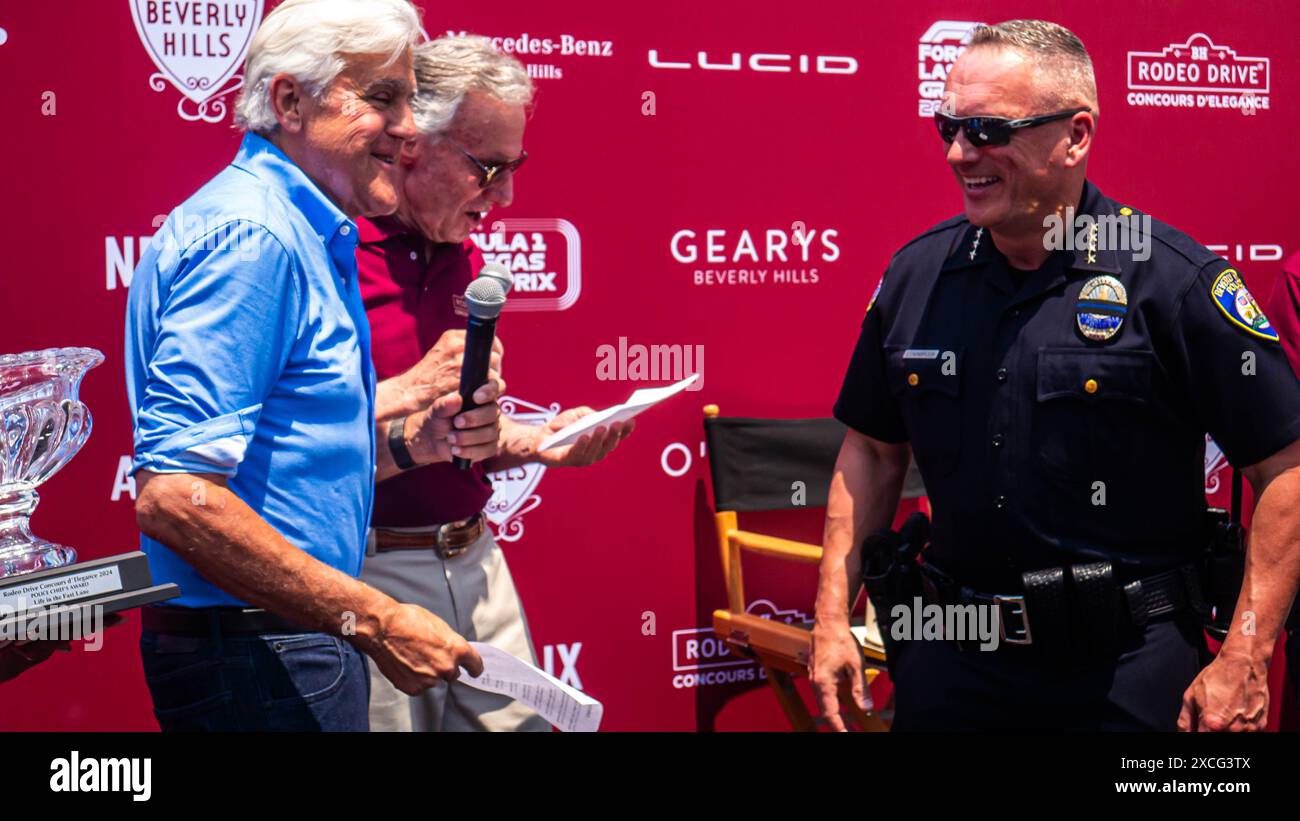 Los Angeles, USA. 16th June, 2024. Jay Leno, Concours d'Elegance ...