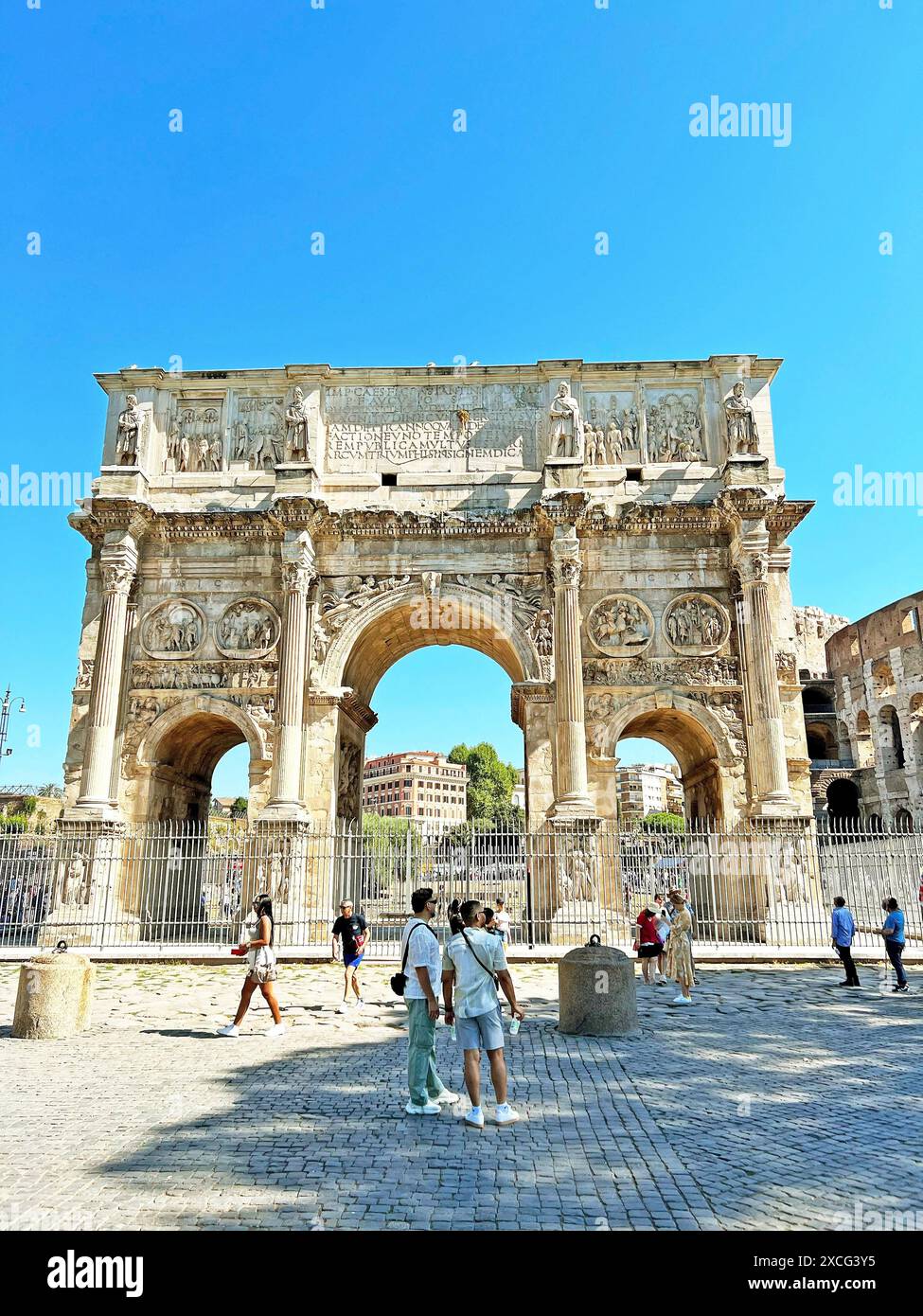 Arch of Constantine, Colosseum, Rome, Italy Stock Photo - Alamy