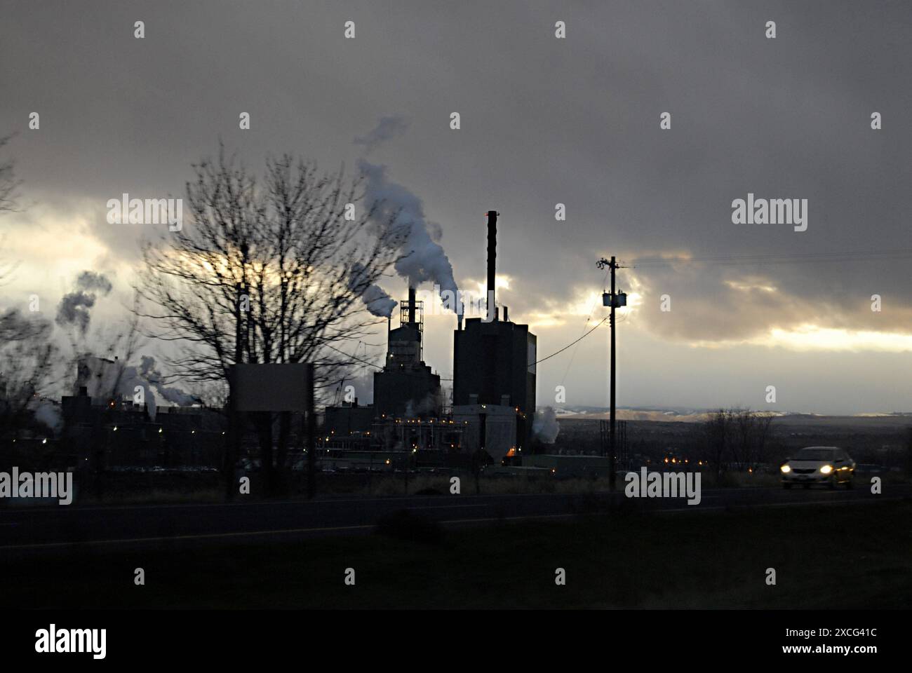 LEWISTON/IDAHO STATE/USA Old potlarche factory bouhgt by paper ...