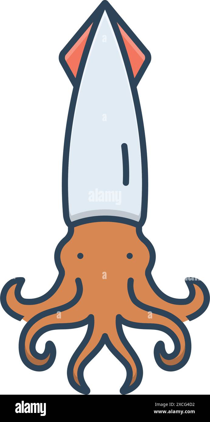 Icon for squid,calamari Stock Vector Image & Art - Alamy