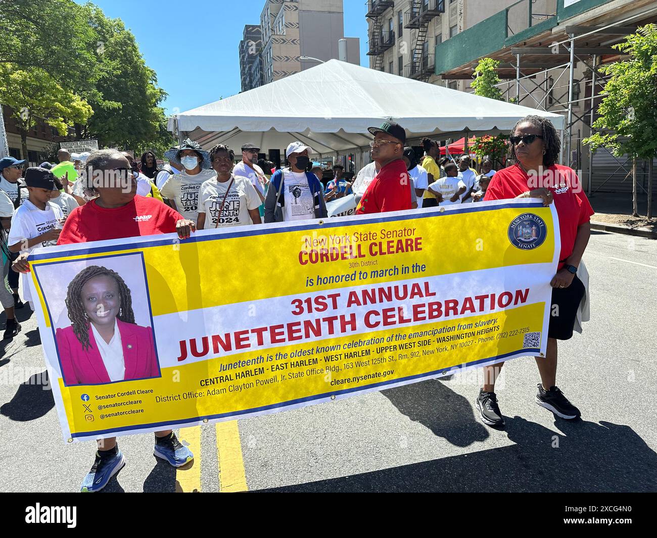 New York, N.Y. - June 15, 2024: Participants in the 31st annual Harlem ...