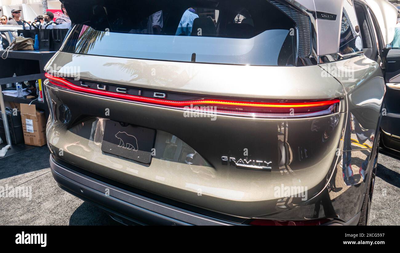 Los Angeles, USA. 16th June, 2024. Lucid Gravity electric SUV being ...
