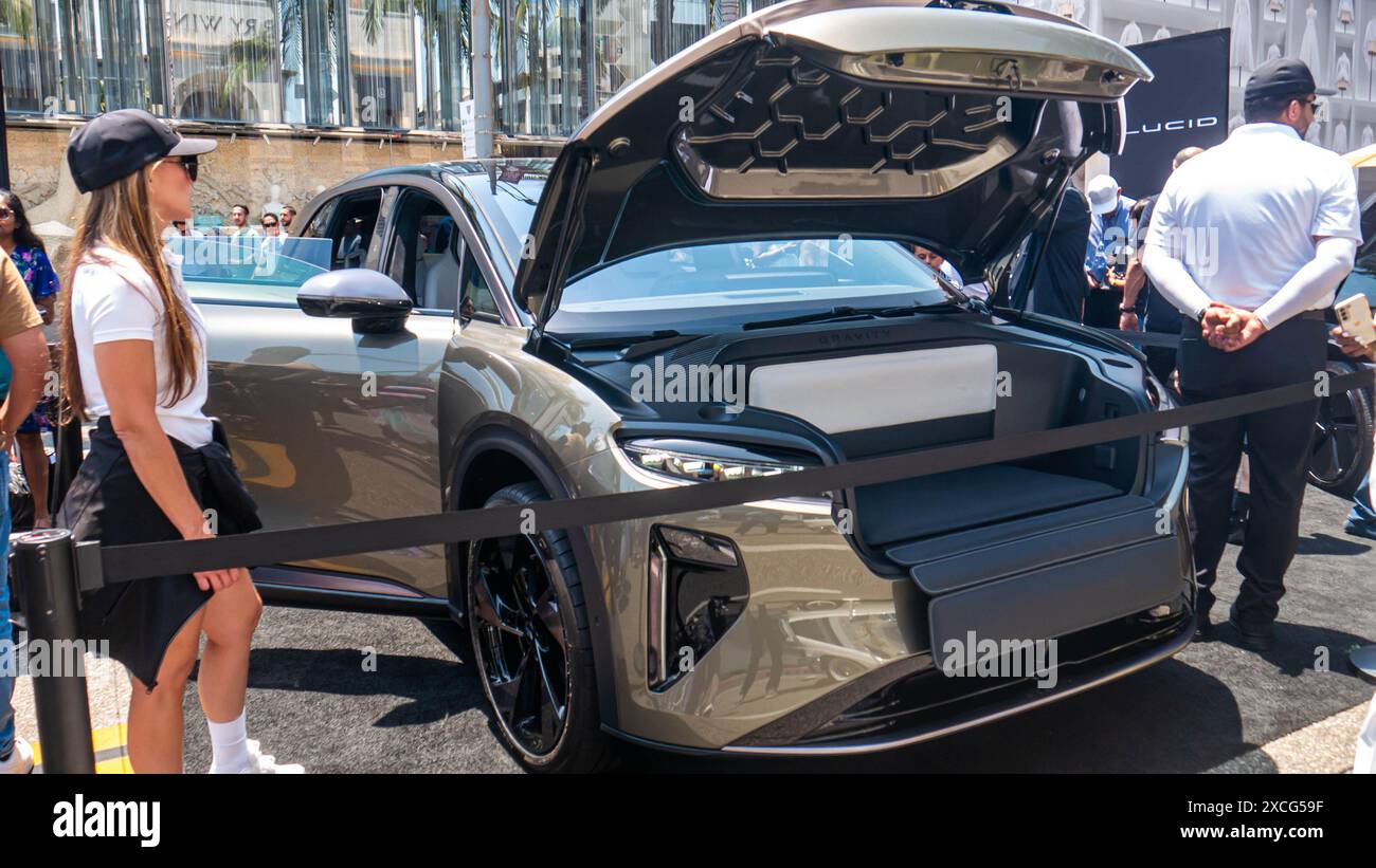 Los Angeles, USA. 16th June, 2024. Lucid Gravity electric SUV being ...