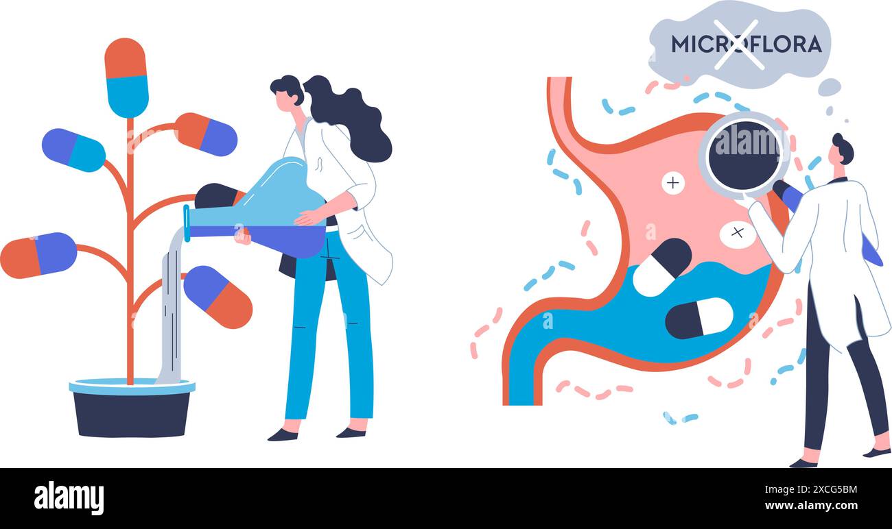 Scientists Conducting Advanced Research vector Stock Vector Image & Art ...