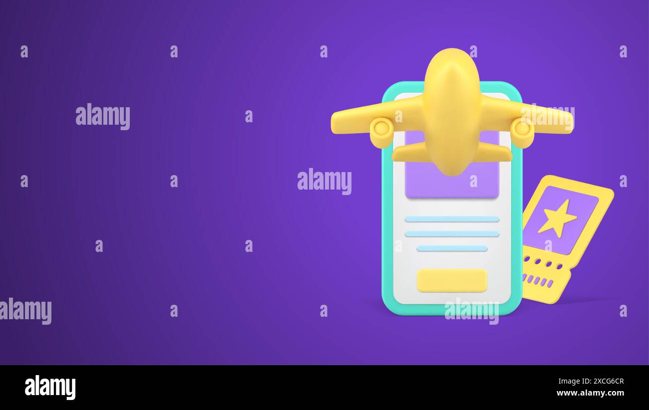 Airplane departure arrival pass tickets check in smartphone application ...