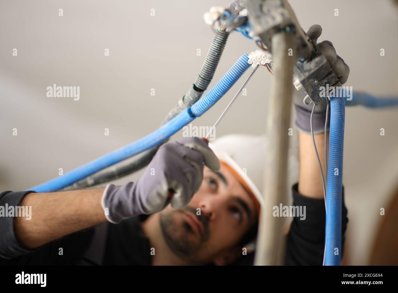Electrician circuit breaker hi-res stock photography and images - Alamy