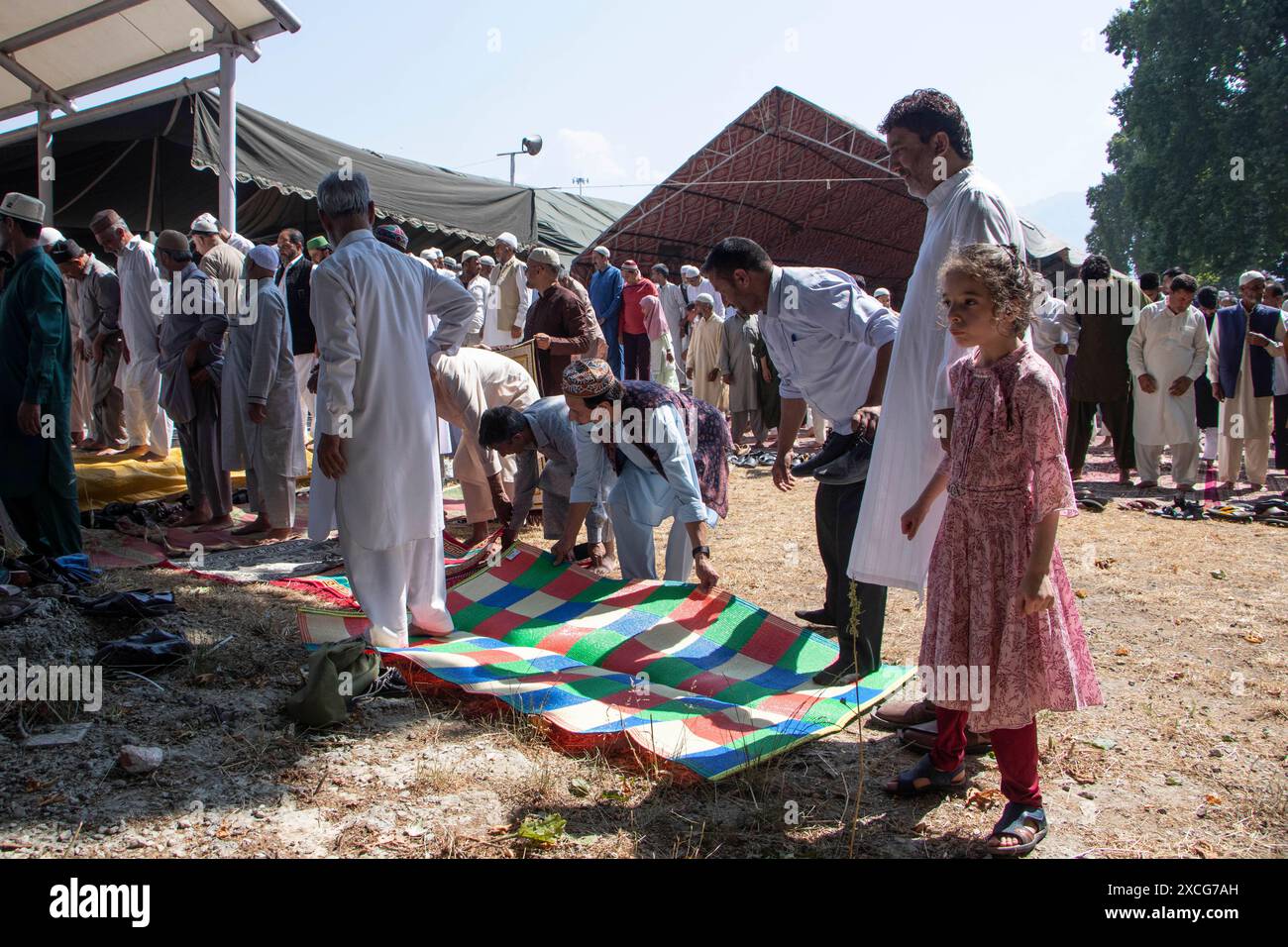 Srinagar, Jammu And Kashmir, India. 17th June, 2024. Kashmiri Muslims ...