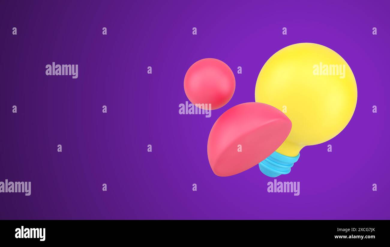 Leadership business brainstorming innovation creative idea illuminated ...