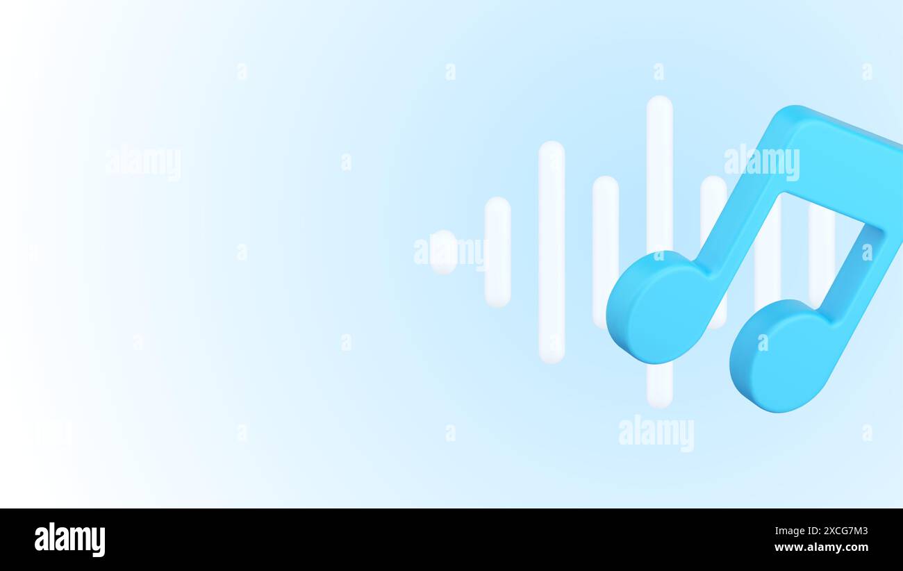 Musical melody note sound wave acoustic equalizer singing song ...