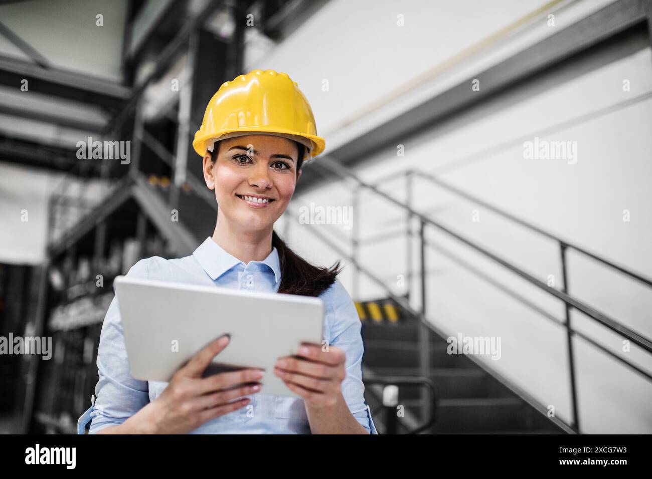Modern factory female project manager hi-res stock photography and ...