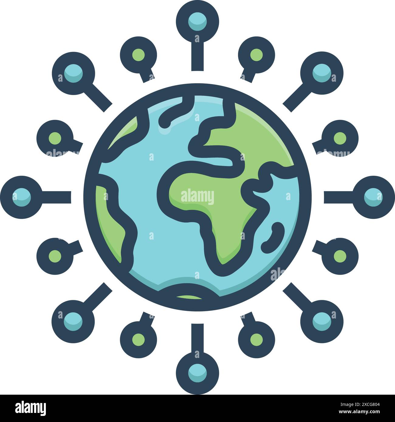 Icon for throughout,everywhere Stock Vector Image & Art - Alamy