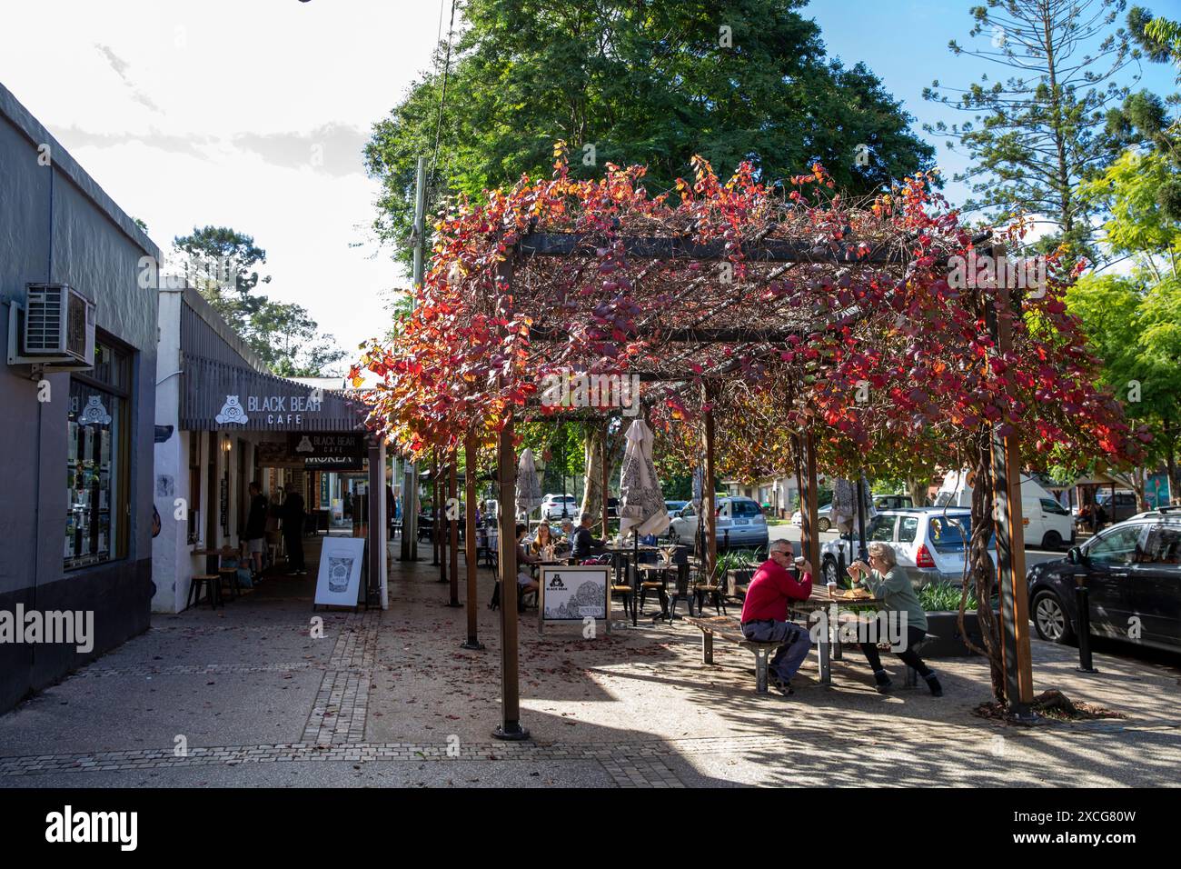 Bellingen town centre australian town on the mid north coast , autumn ...