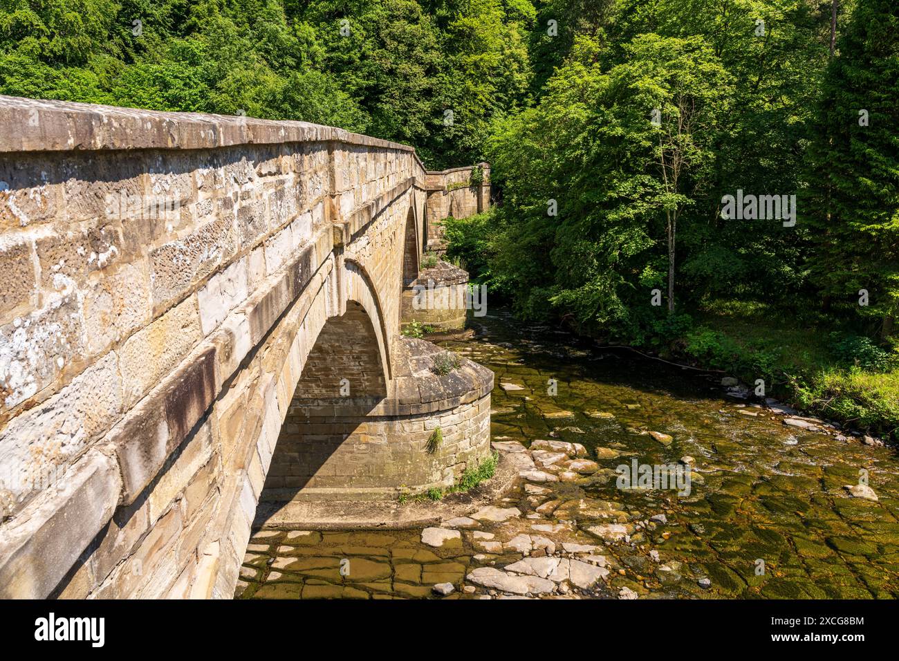 Bridge over the River Allen in the Peak District between Langley and ...