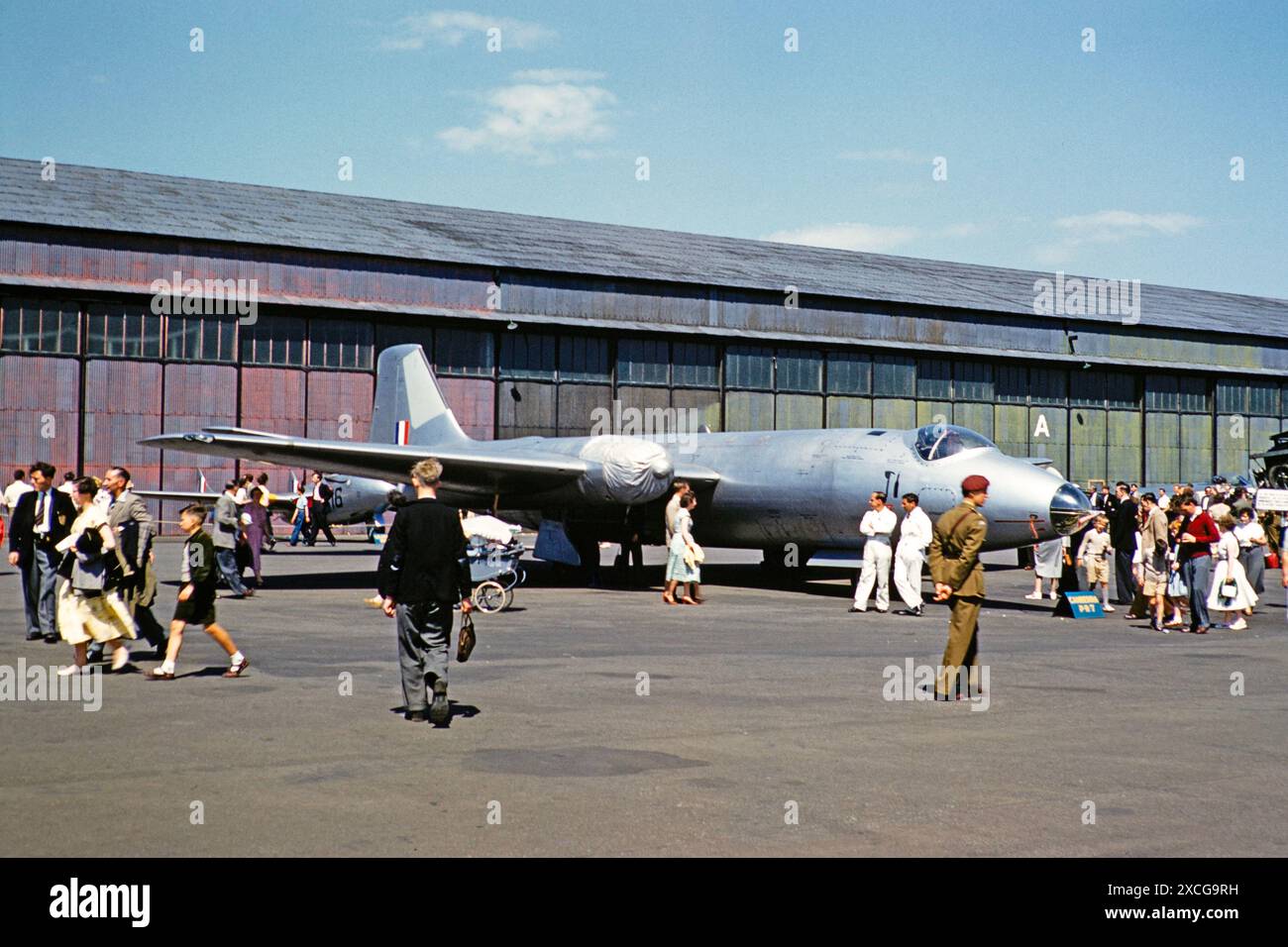 English Electric Canberra PR7 plane at military airshow, England, UK ...