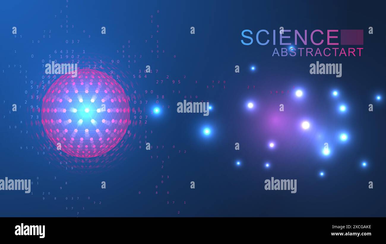 Futuristic quantum research vector ai computer hi-res stock photography and images - Alamy