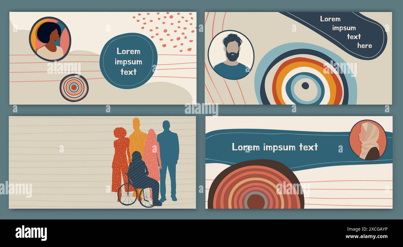 Diversity equality inclusion belonging. Group of multicultural men and ...