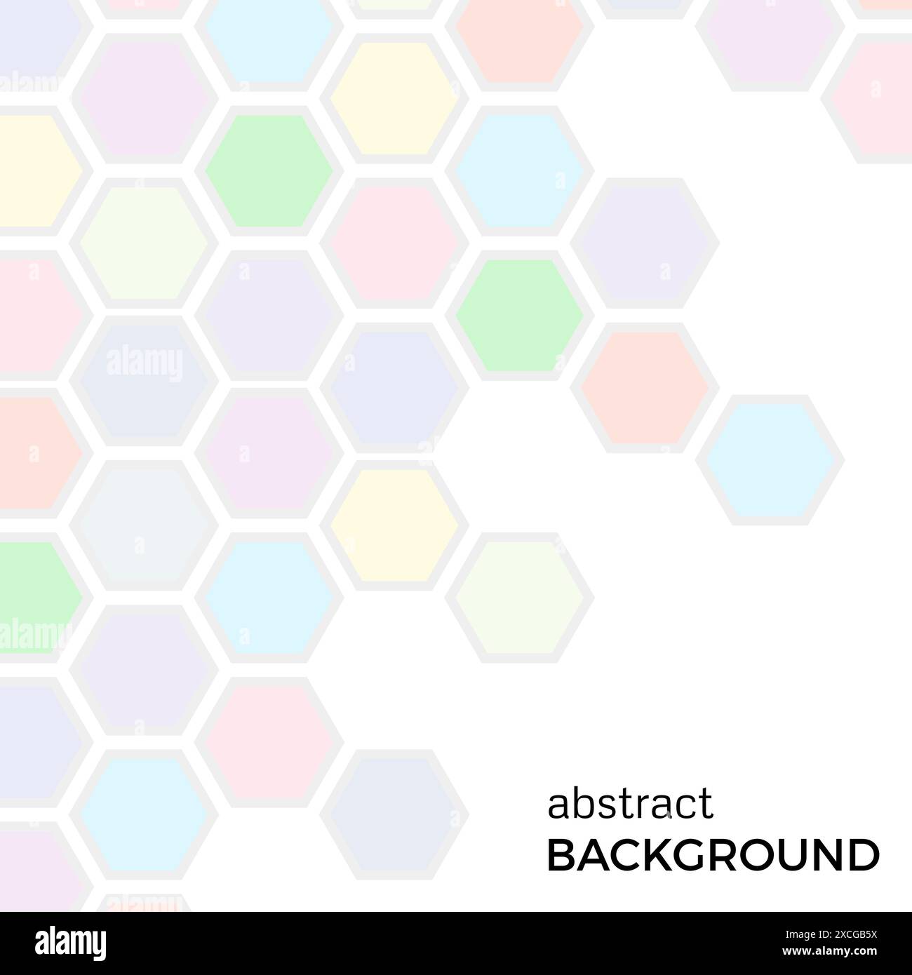 Abstract background with color hexagons elements. Vector illustration ...