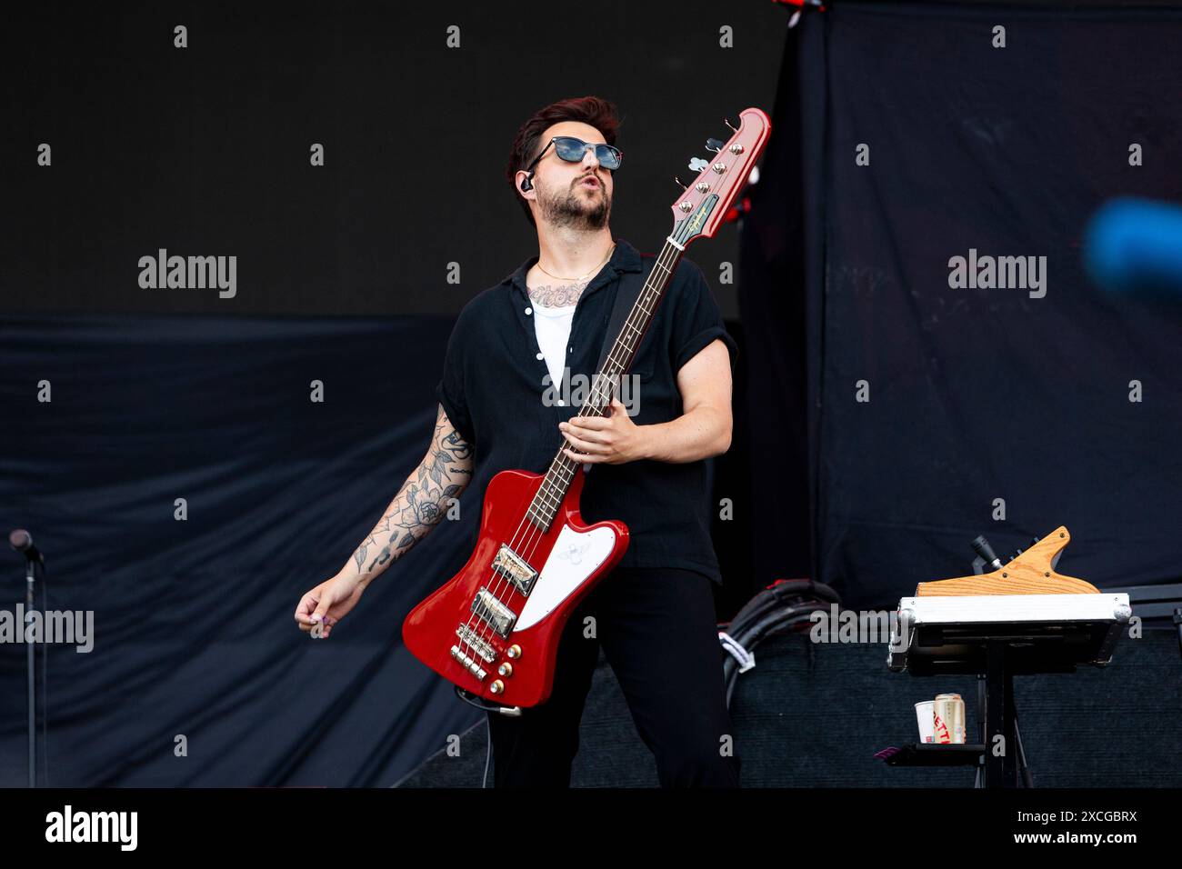 Phil Blake of Nothing But Thieves is performing live in concert during ...