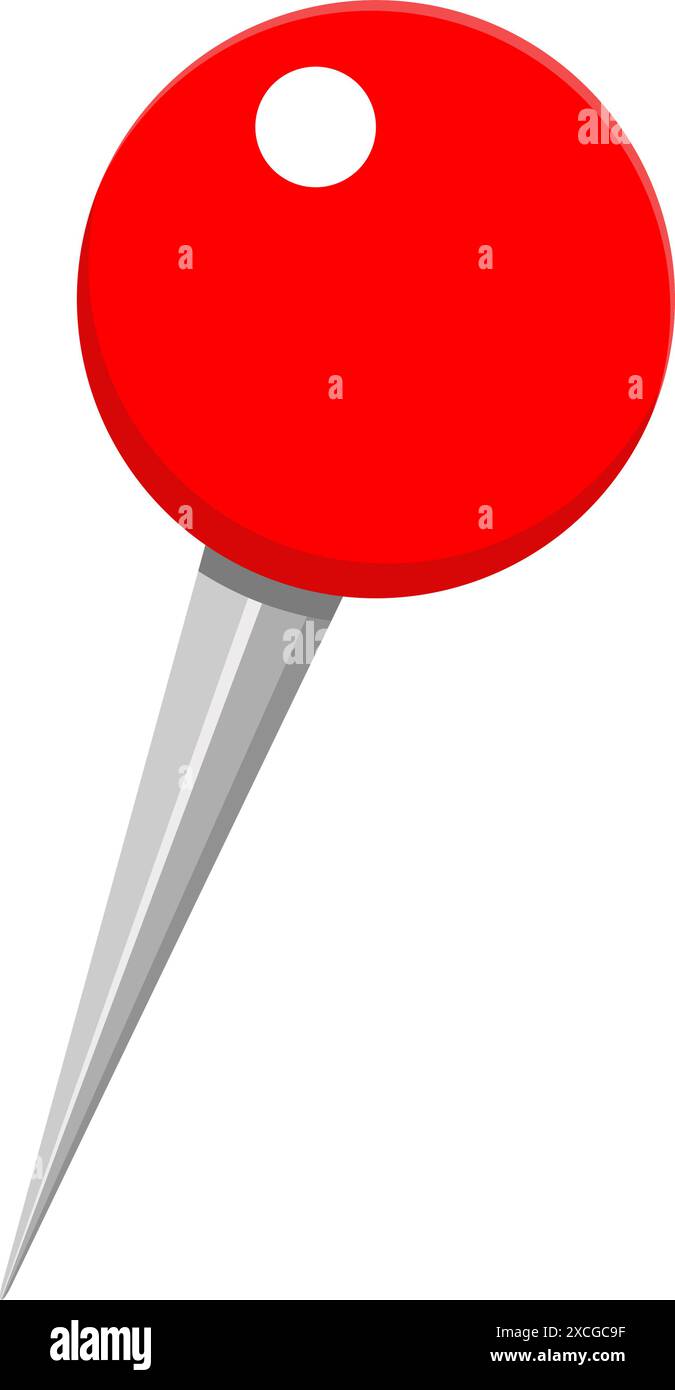 Tilted pushpin icon symbol. vector illustration Stock Vector Image & Art - Alamy
