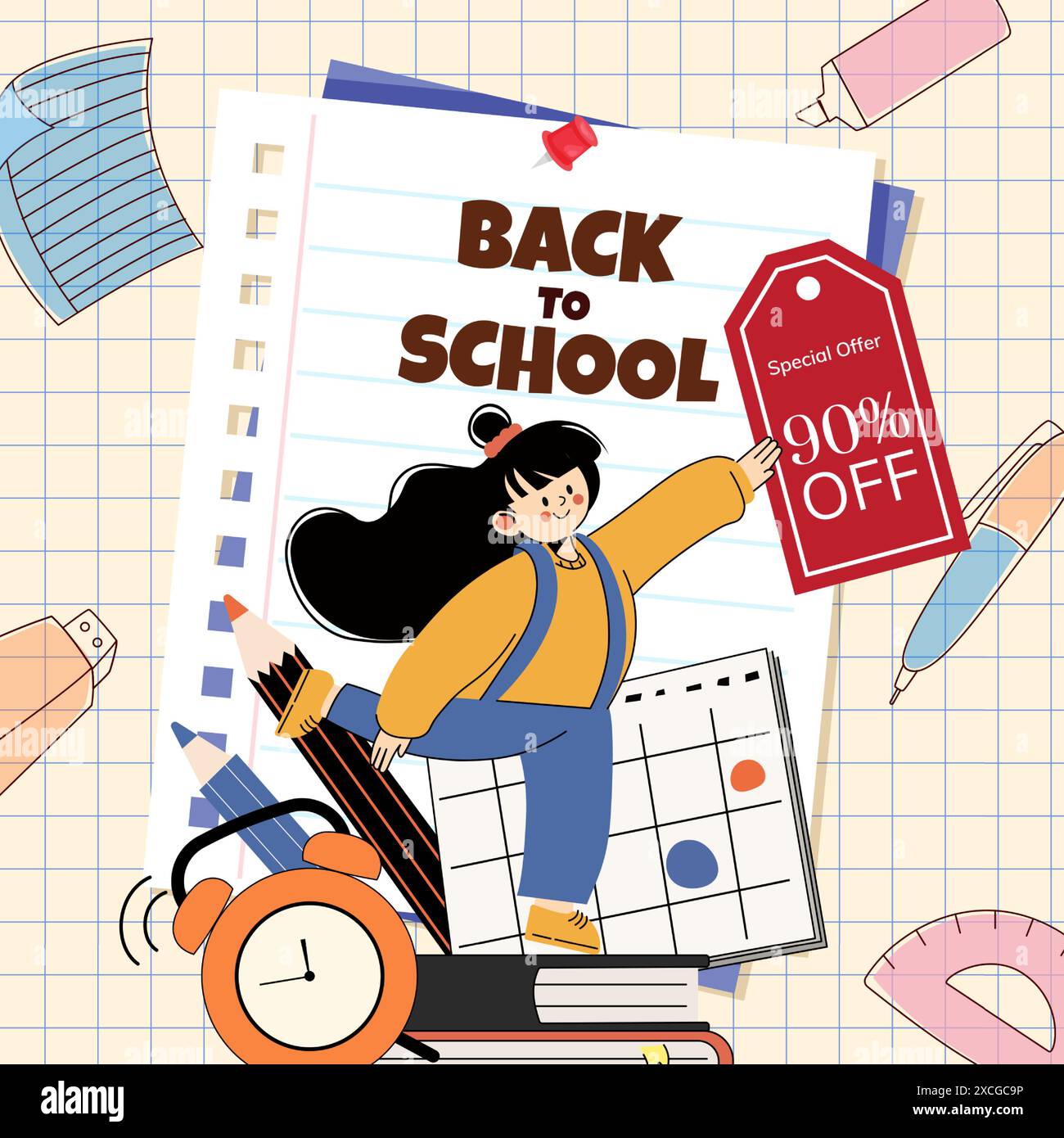 School year beginning Stock Vector Images - Alamy