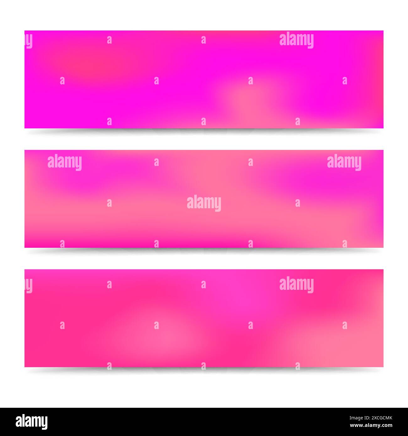 Smooth abstract blurred gradient pink banners set. Abstract Creative ...