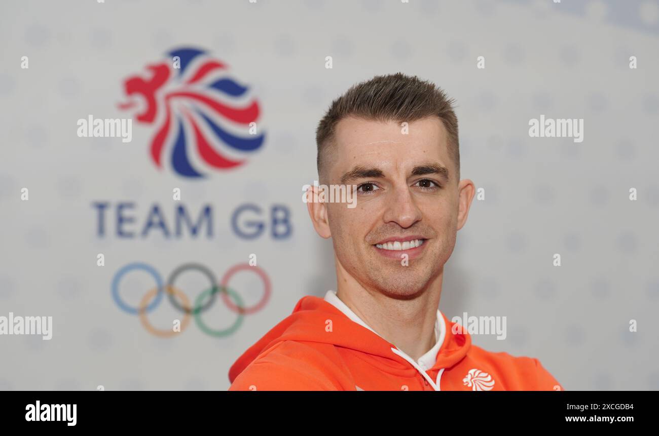Max Whitlock during a Team GB kitting out session for the Paris ...