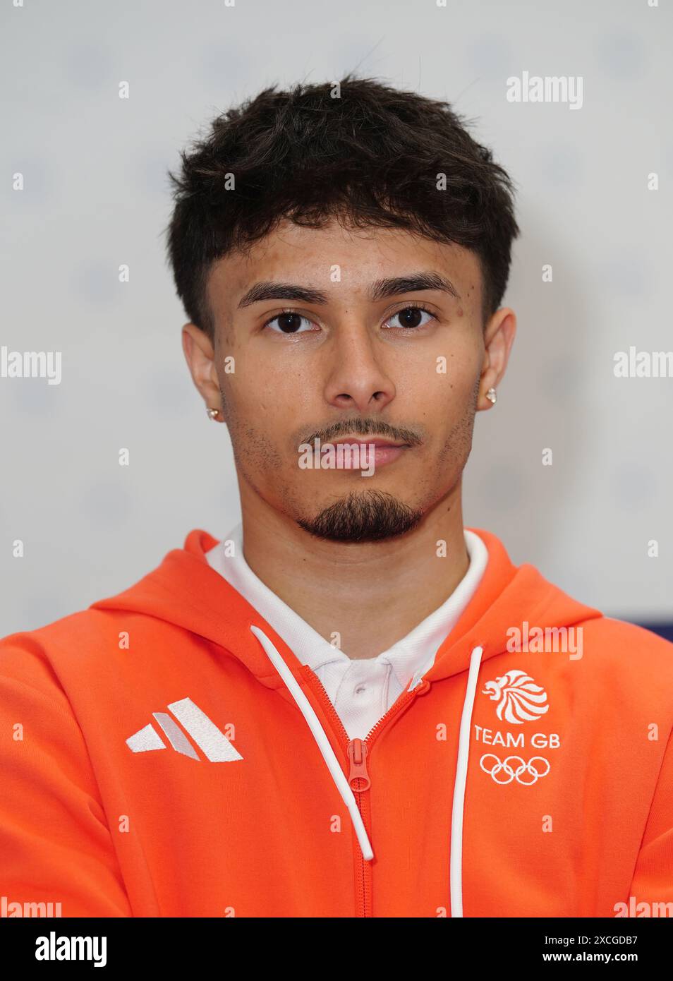 Jake Jarman during a Team GB kitting out session for the Paris Olympics ...