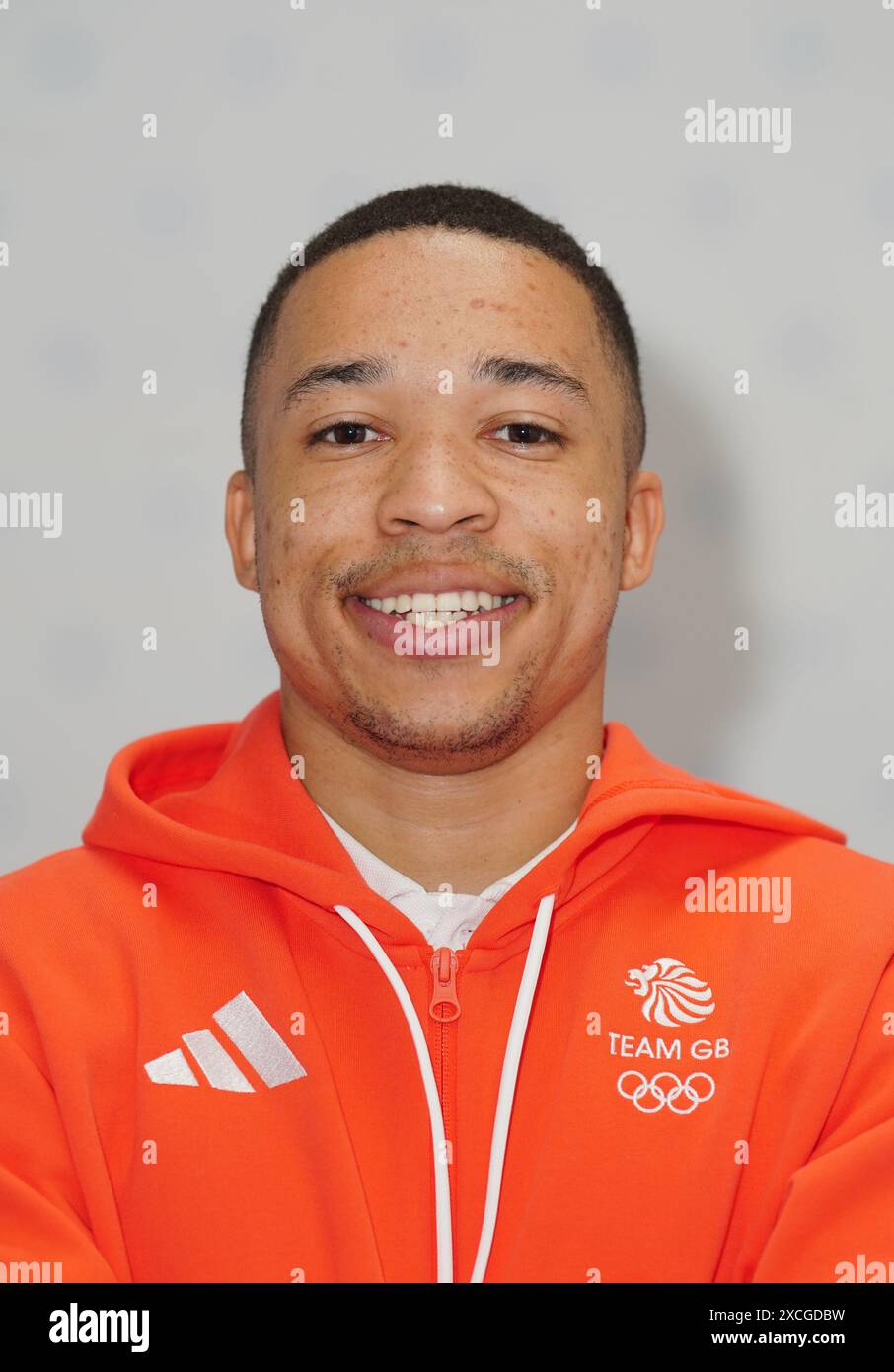 Joe Fraser during a Team GB kitting out session for the Paris Olympics ...