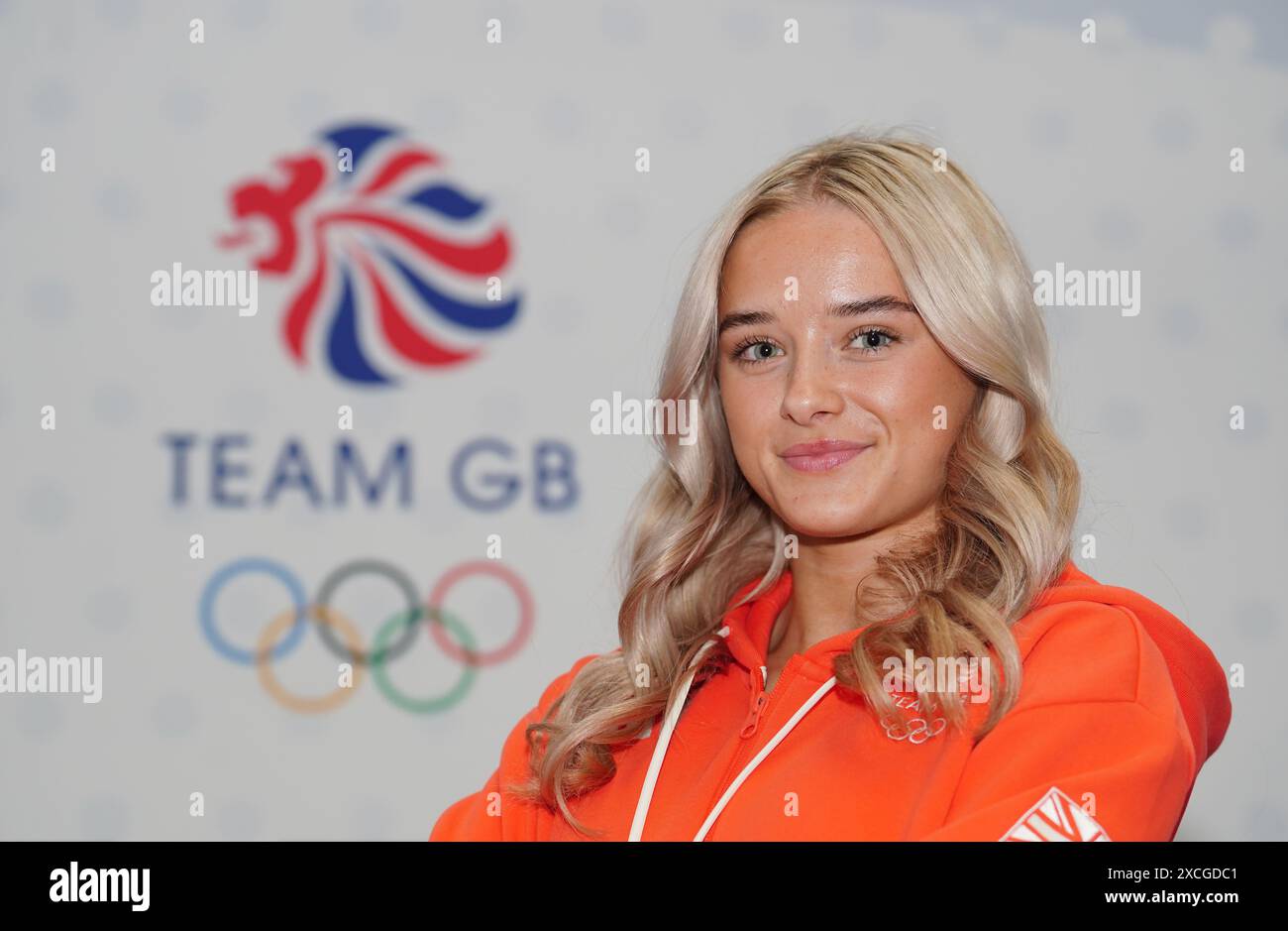 Ruby Evans during a Team GB kitting out session for the Paris Olympics 2024 at the Birmingham ...