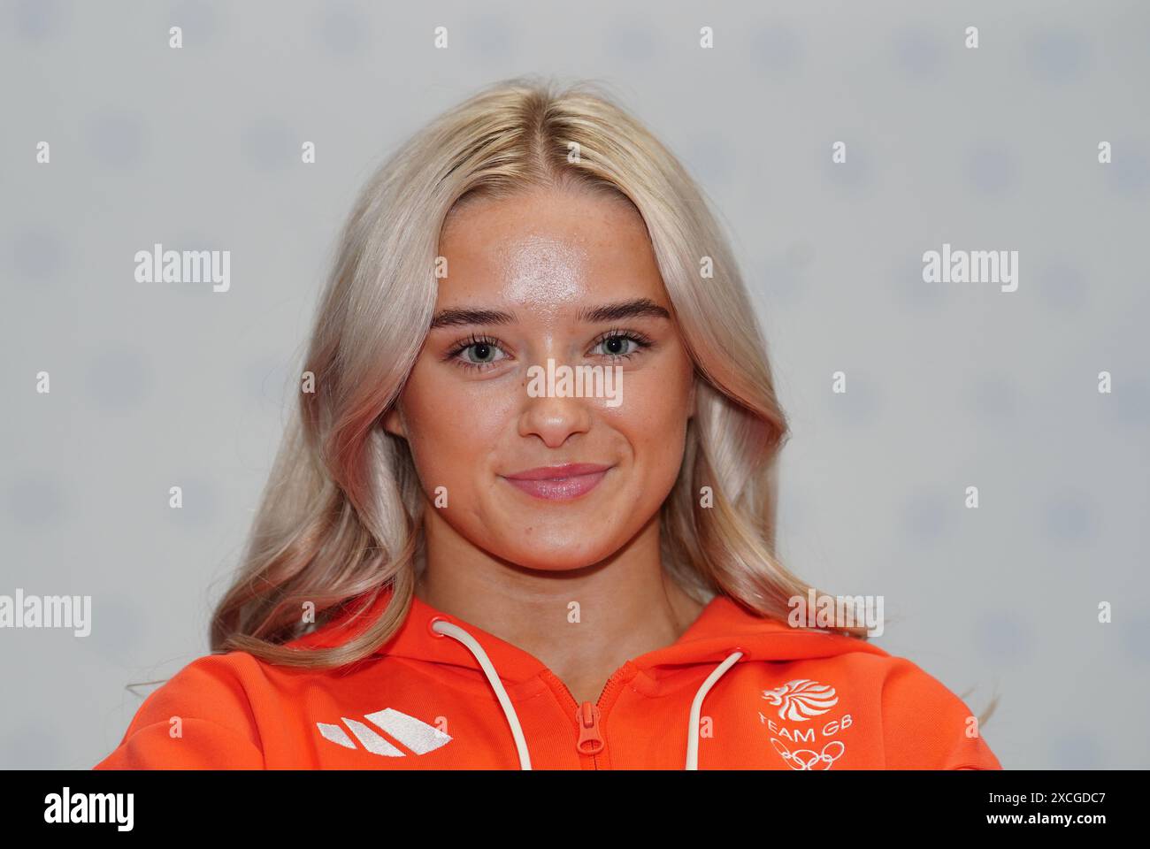 Ruby Evans during a Team GB kitting out session for the Paris Olympics ...