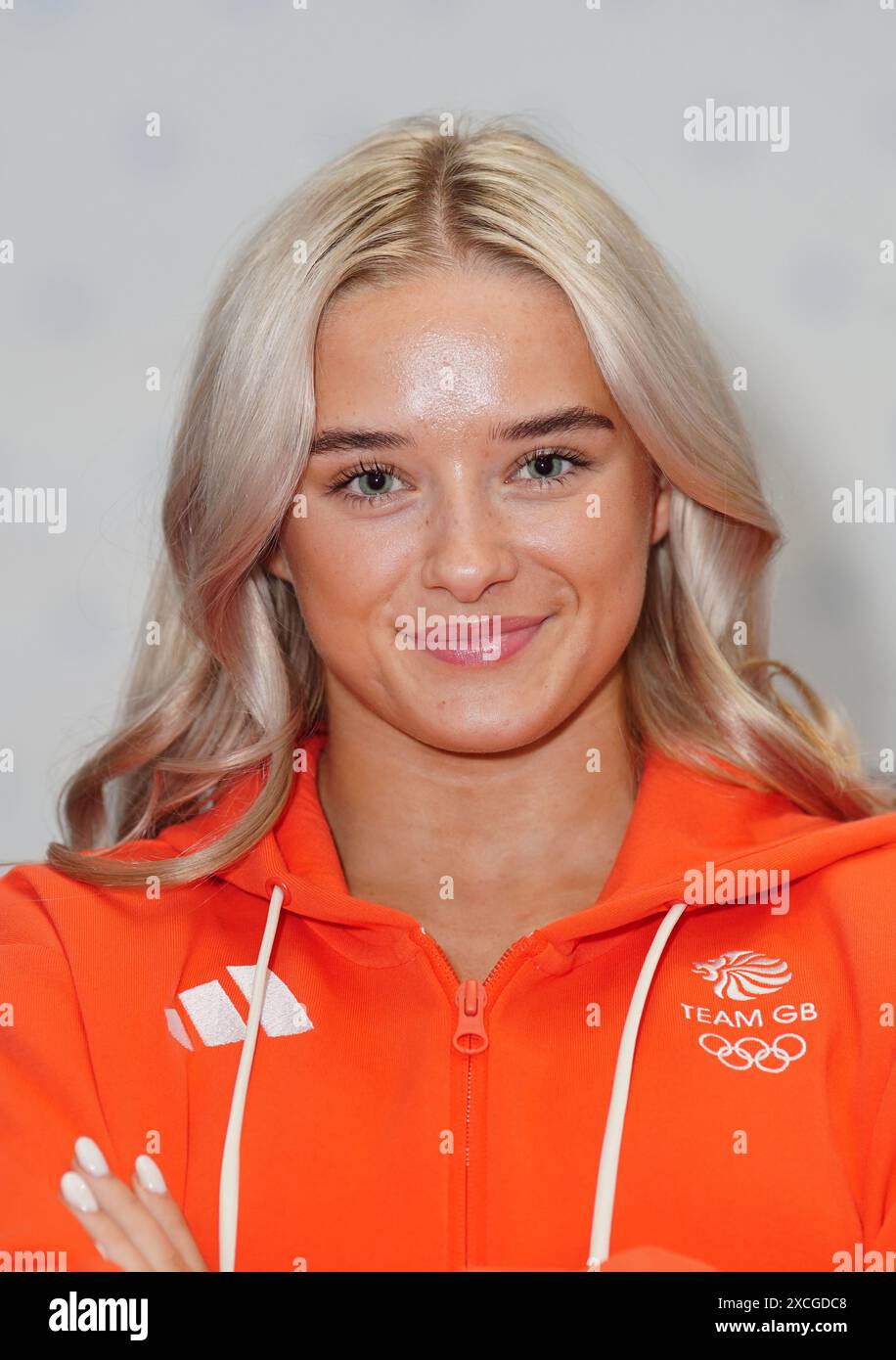 Ruby Evans during a Team GB kitting out session for the Paris Olympics 2024 at the Birmingham ...