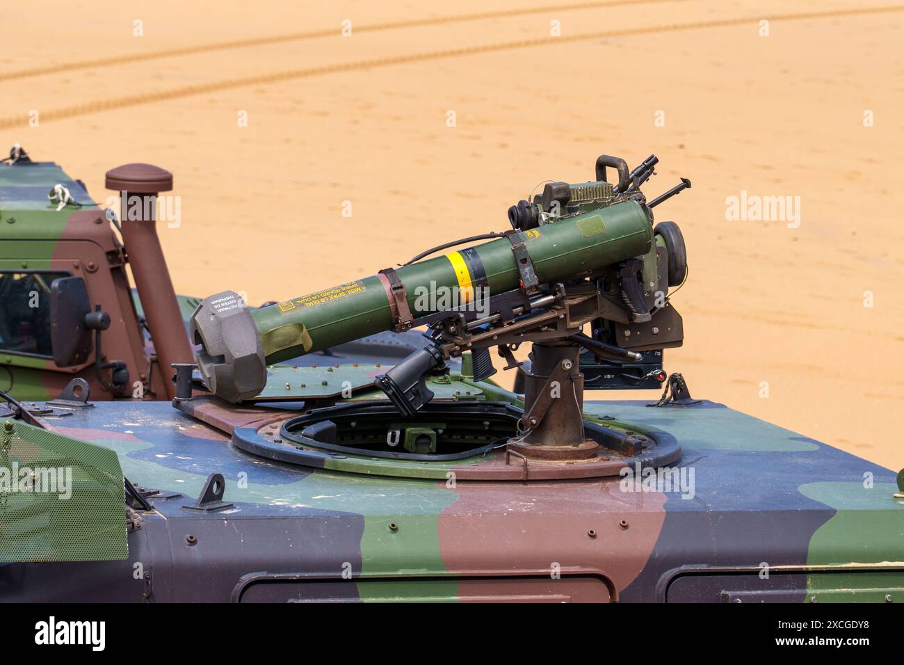 Gijon, Spain - May, 24, 2024: Armored vehicles mounted anti-tank ...