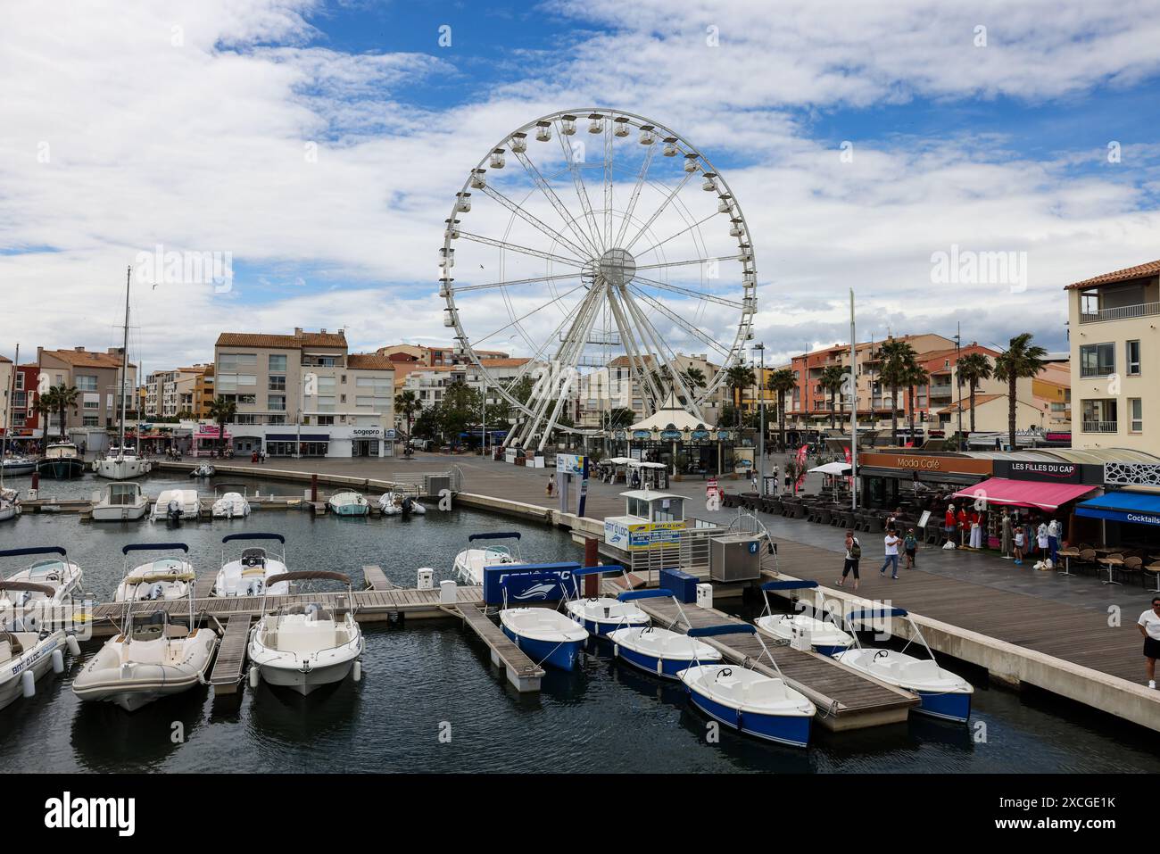 Cap D'Ague Harbour Stock Photo - Alamy