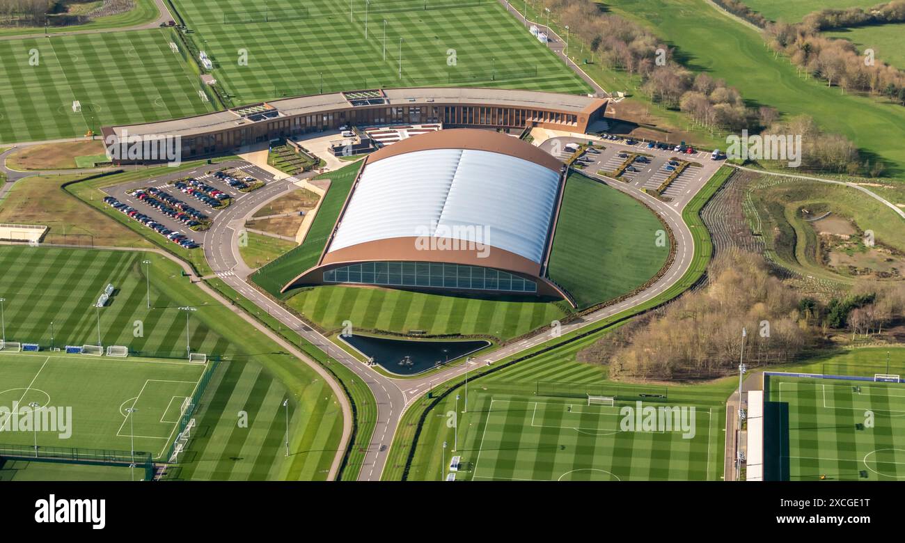 Aerial photo of Leicester FC Training ground at Charnwood showing ...