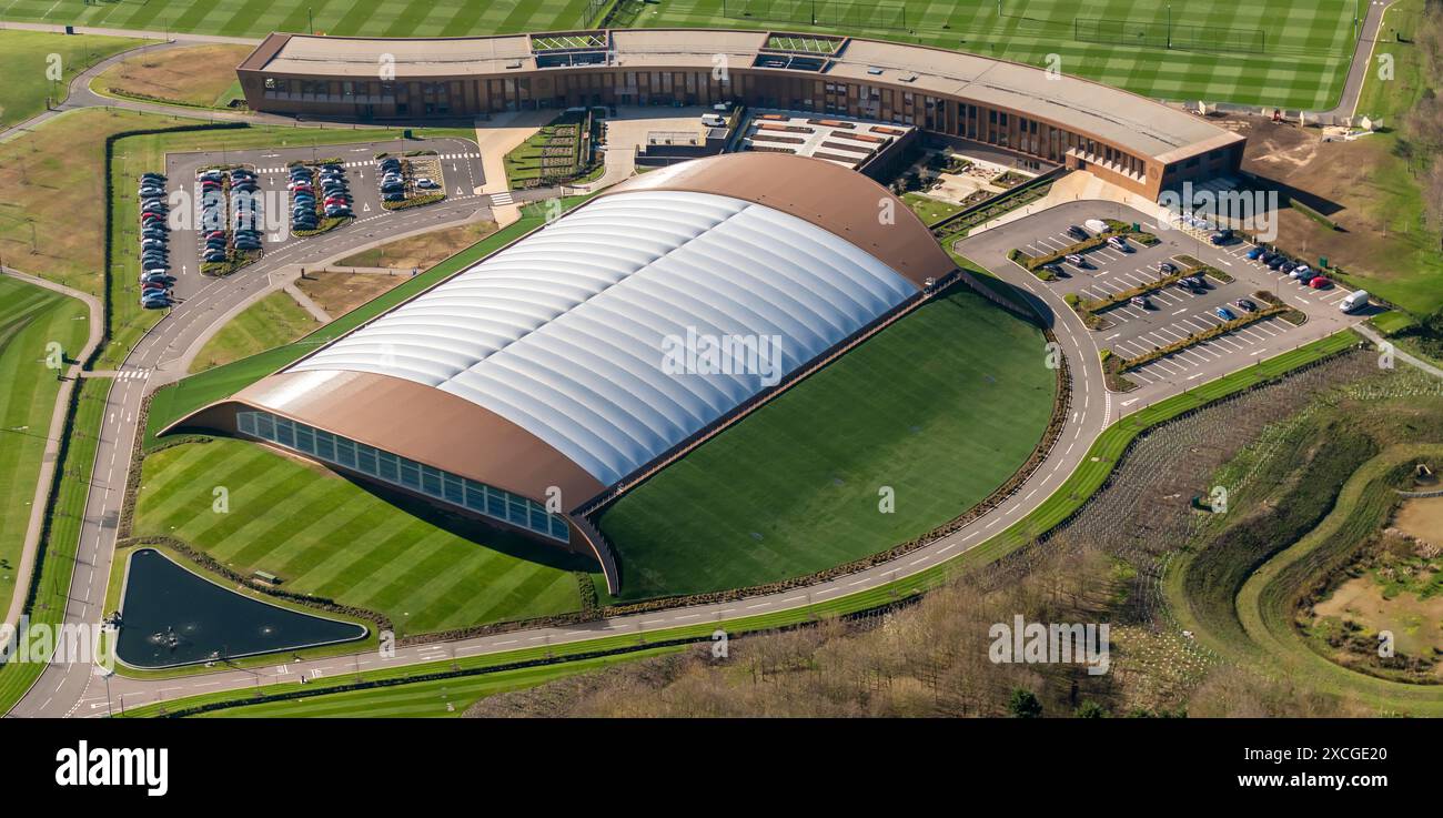 Aerial photo of Leicester FC Training ground at Charnwood showing ...
